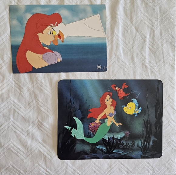 Disney | Office | 2 Vintage Disney Little Mermaid Ariel And Friends ...